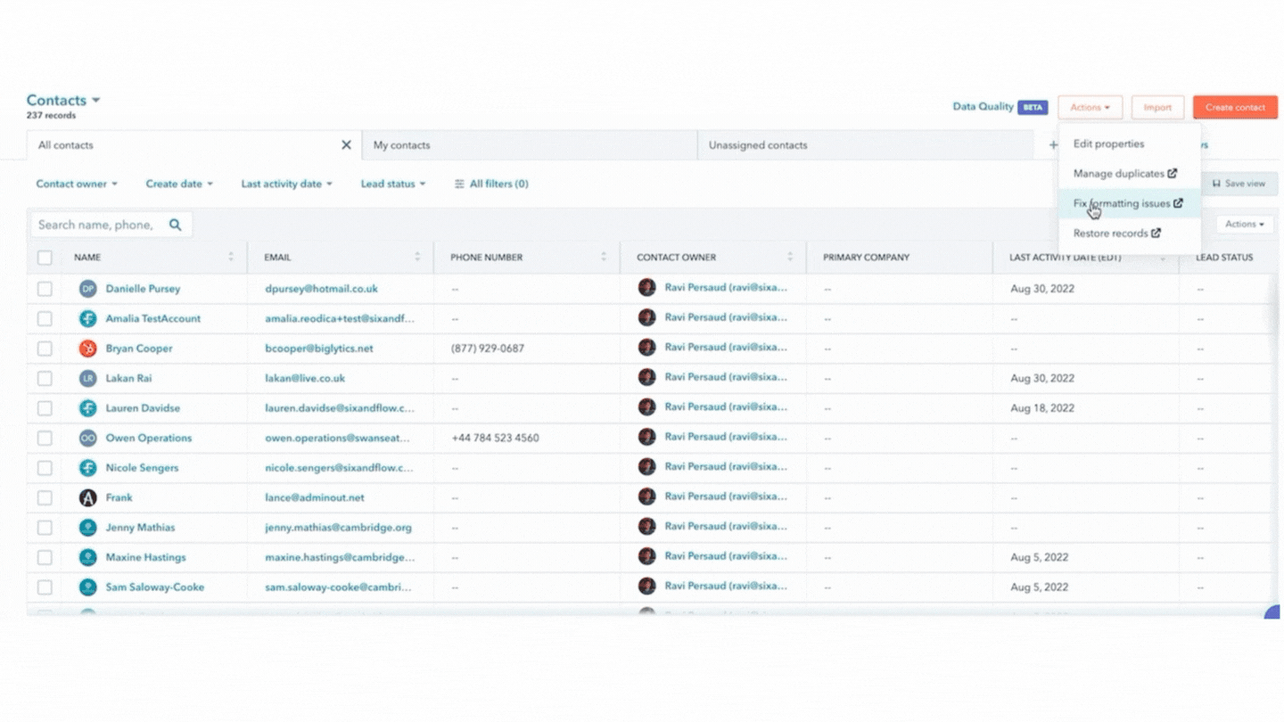 How to ensure data quality in HubSpot